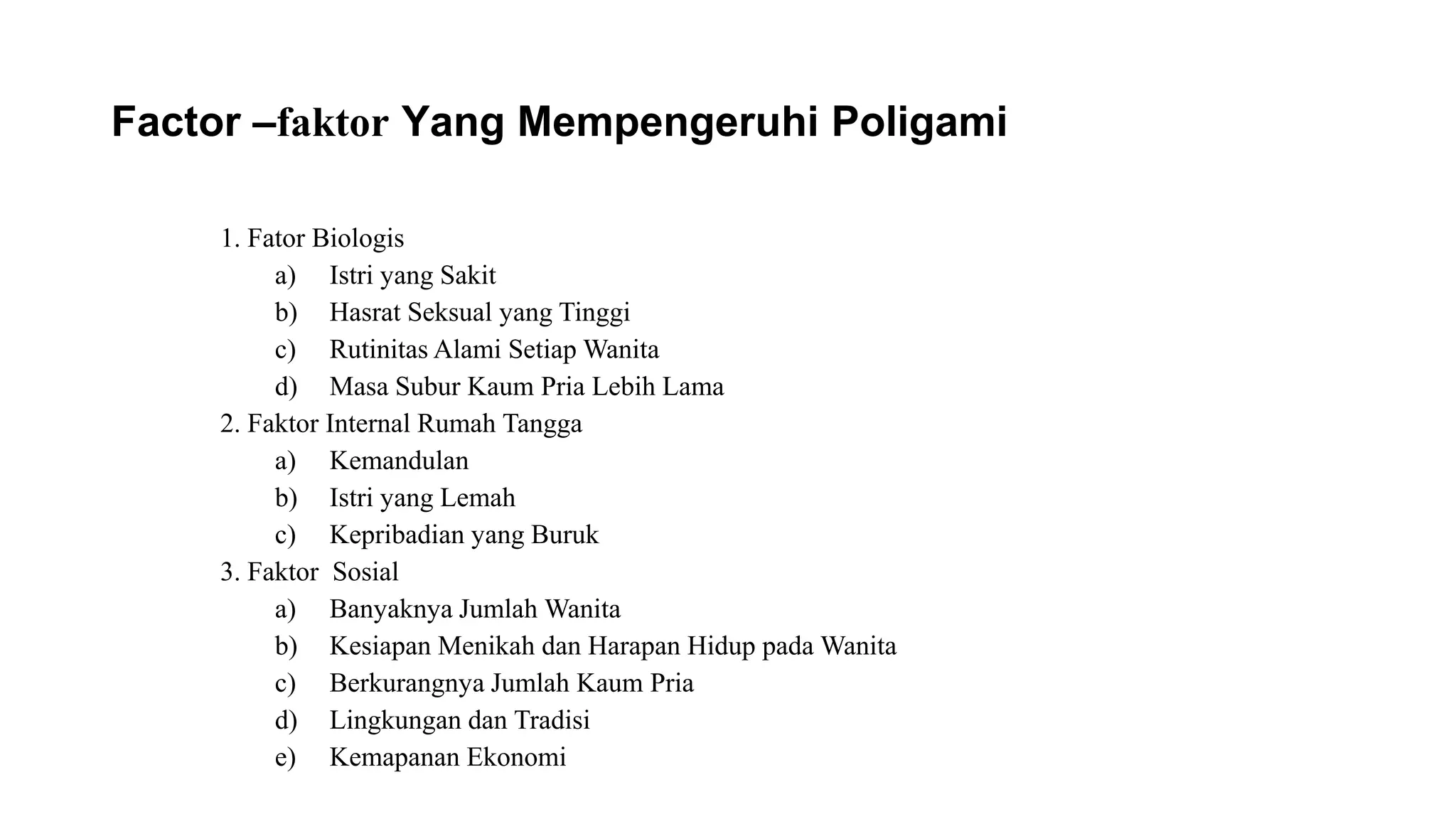 Poligami menurut hukum islam dan hukum positif | PPTX