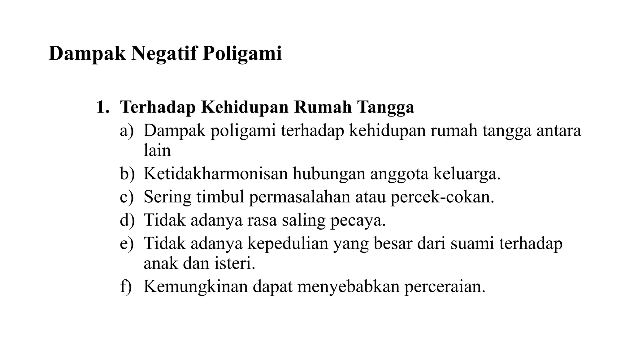 Poligami menurut hukum islam dan hukum positif | PPTX