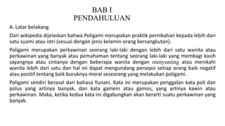 Poligami menurut hukum islam dan hukum positif | PPTX