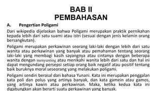 Poligami menurut hukum islam dan hukum positif | PPTX