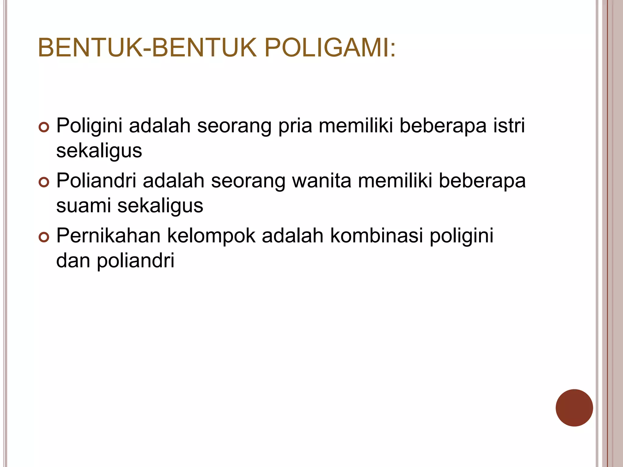 Poligami, perkawinan campuran dan perkawinan antar agama | PPTX