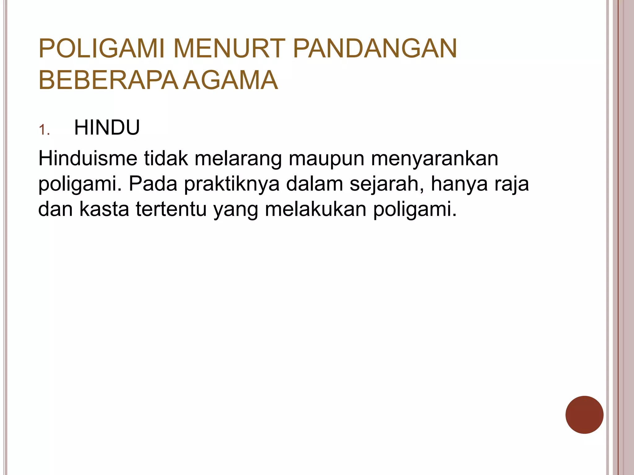 Poligami, perkawinan campuran dan perkawinan antar agama | PPTX