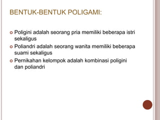 Poligami, perkawinan campuran dan perkawinan antar agama | PPTX