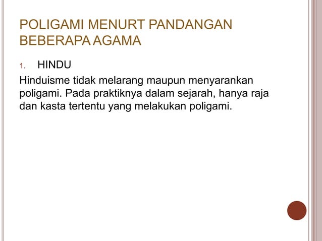 Poligami, perkawinan campuran dan perkawinan antar agama | PPT