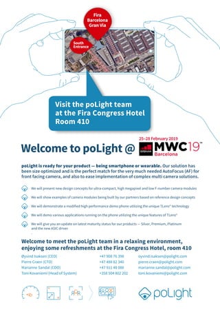 poLight invite for MWC 2019 | PDF