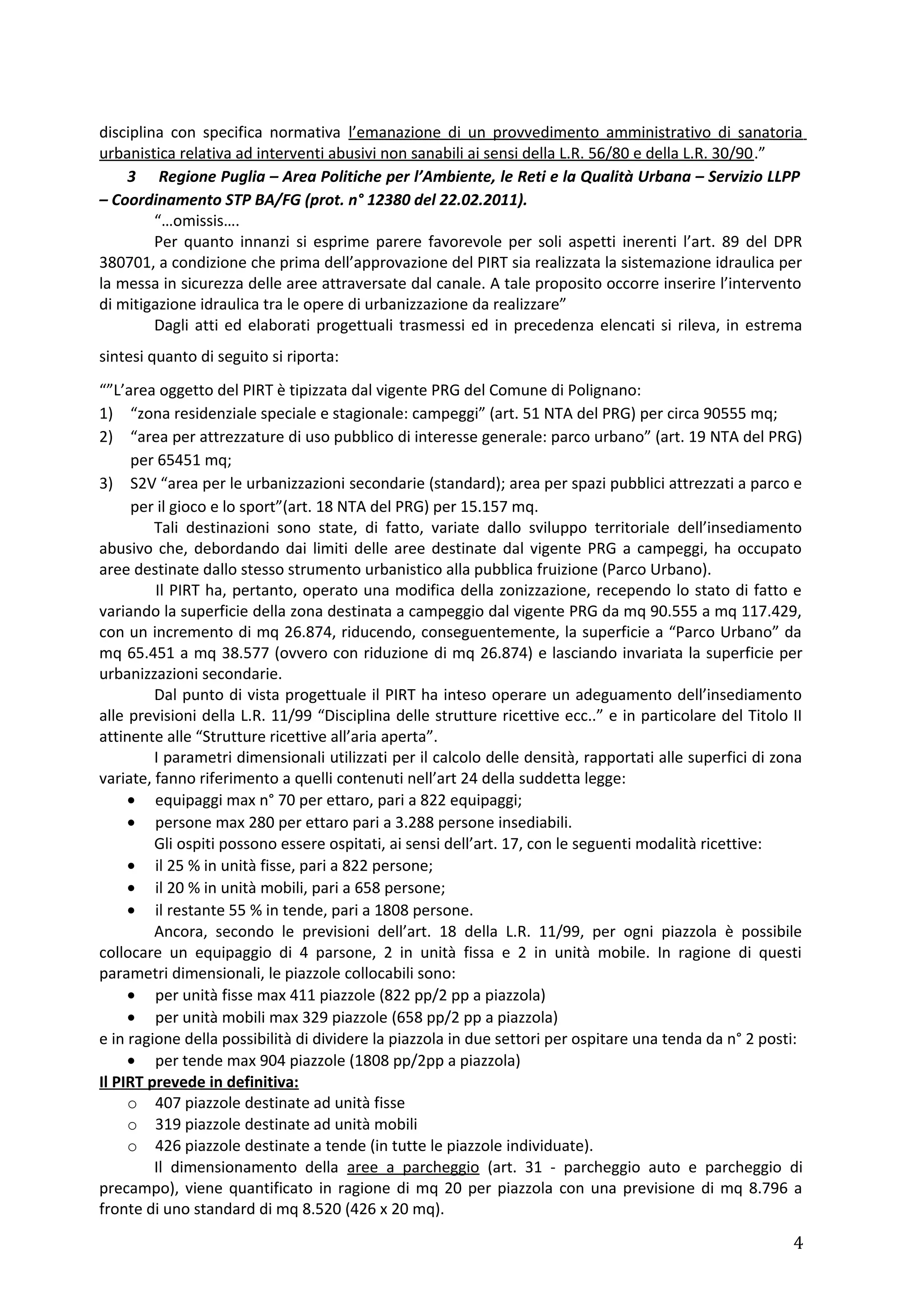 Polignano pirt delibera_definitiva | PDF