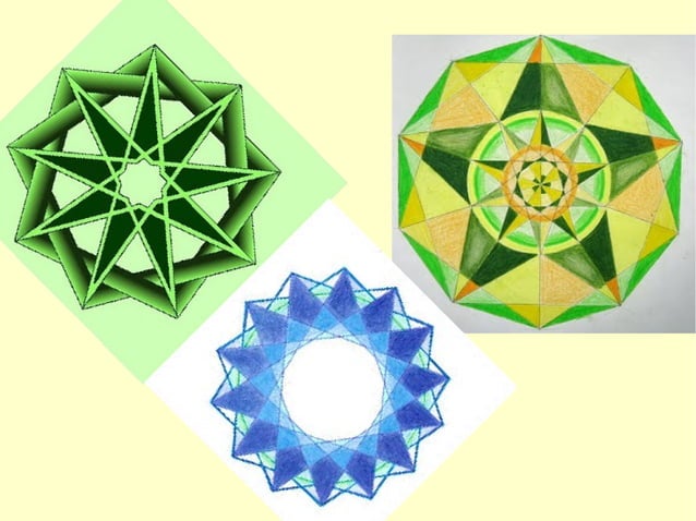 Polígon estrellat decoratiu | PPT