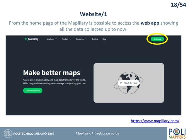 PoliMappers - Mapillary: Introduction guide | PPTX