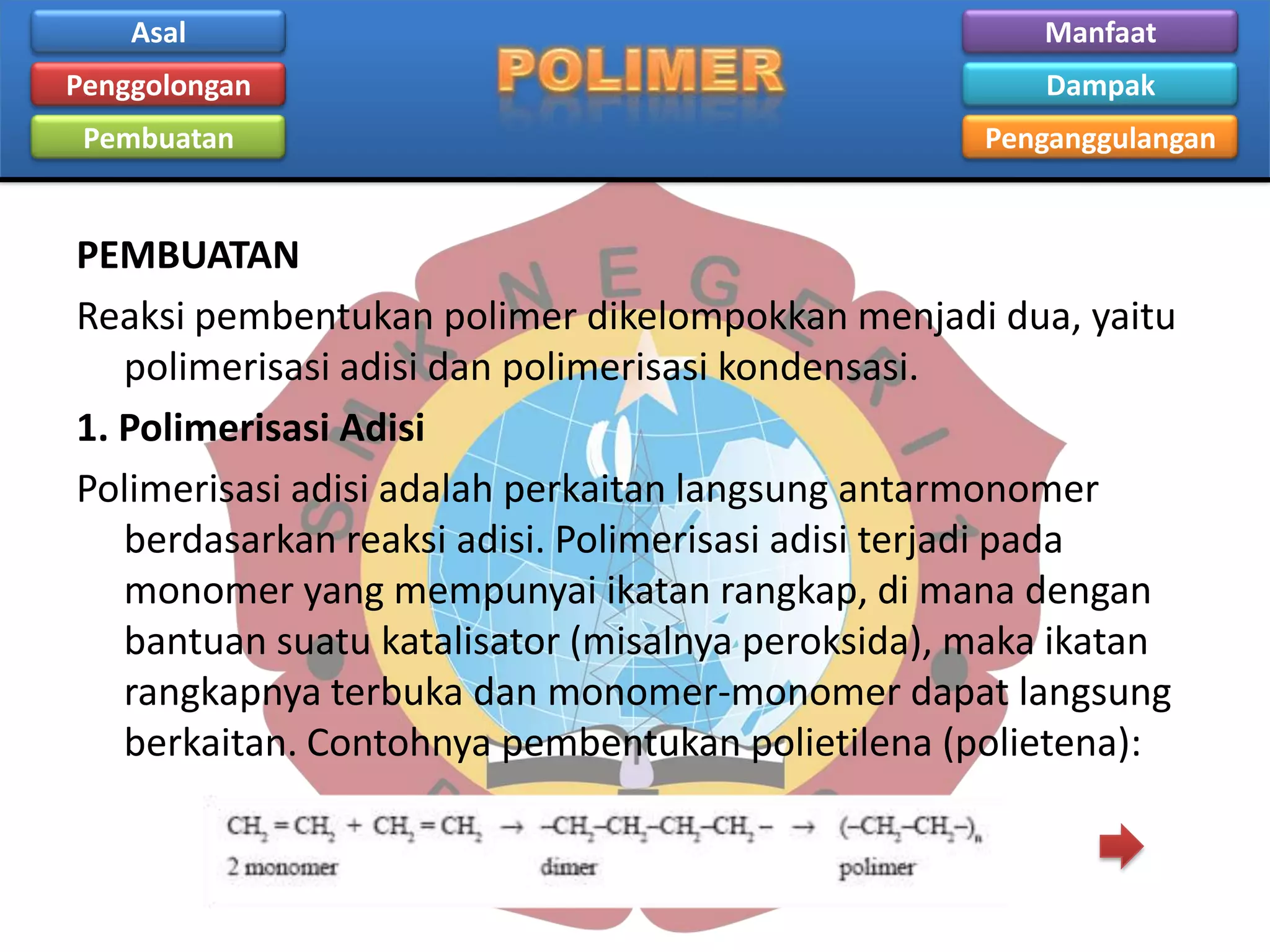 Polimer SMK kelas XII semester 2 | PPT