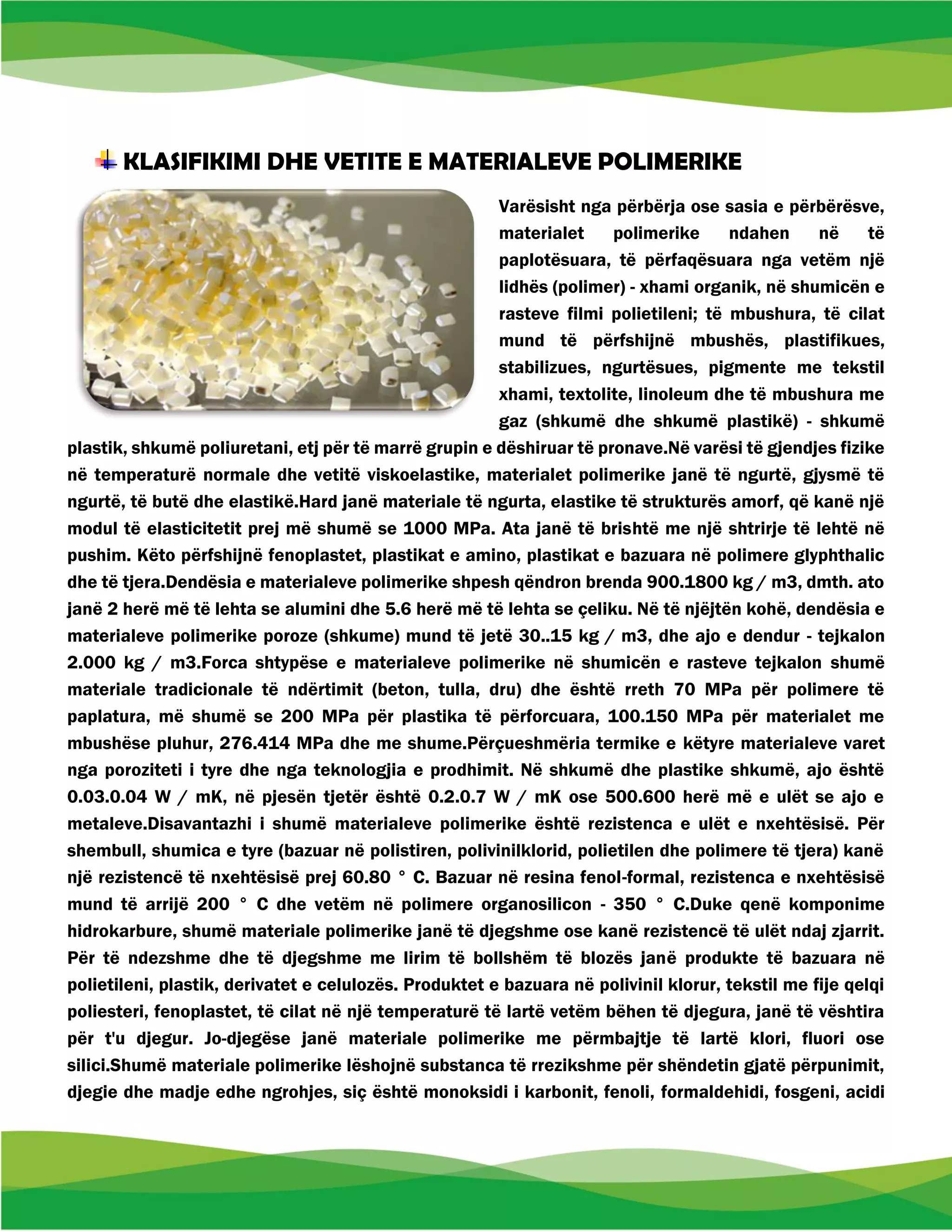 POLIMERET NE JETEN E PERDITSHME | PDF