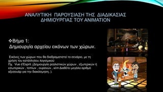 Η ΤΕΧΝΙΚΗ ΤΟΥ ΑΝΙΜΑΤΙΟΝ ΣΤΗΝ ΕΚΠΑΙΔΕΥΤΙΚΗ ΔΙΑΔΙΚΑΣΙΑ | PPTX