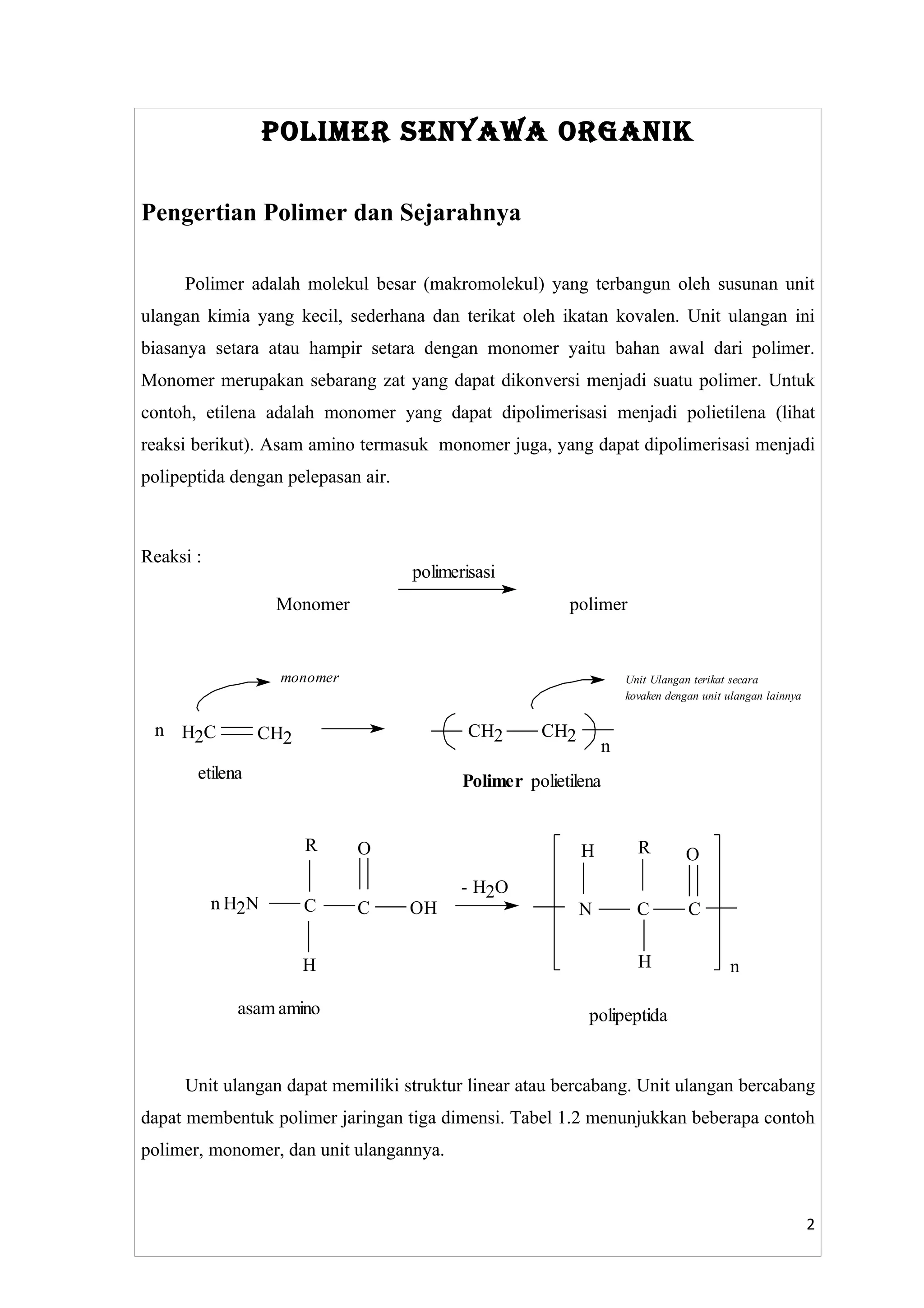 Polimer makalah | DOC