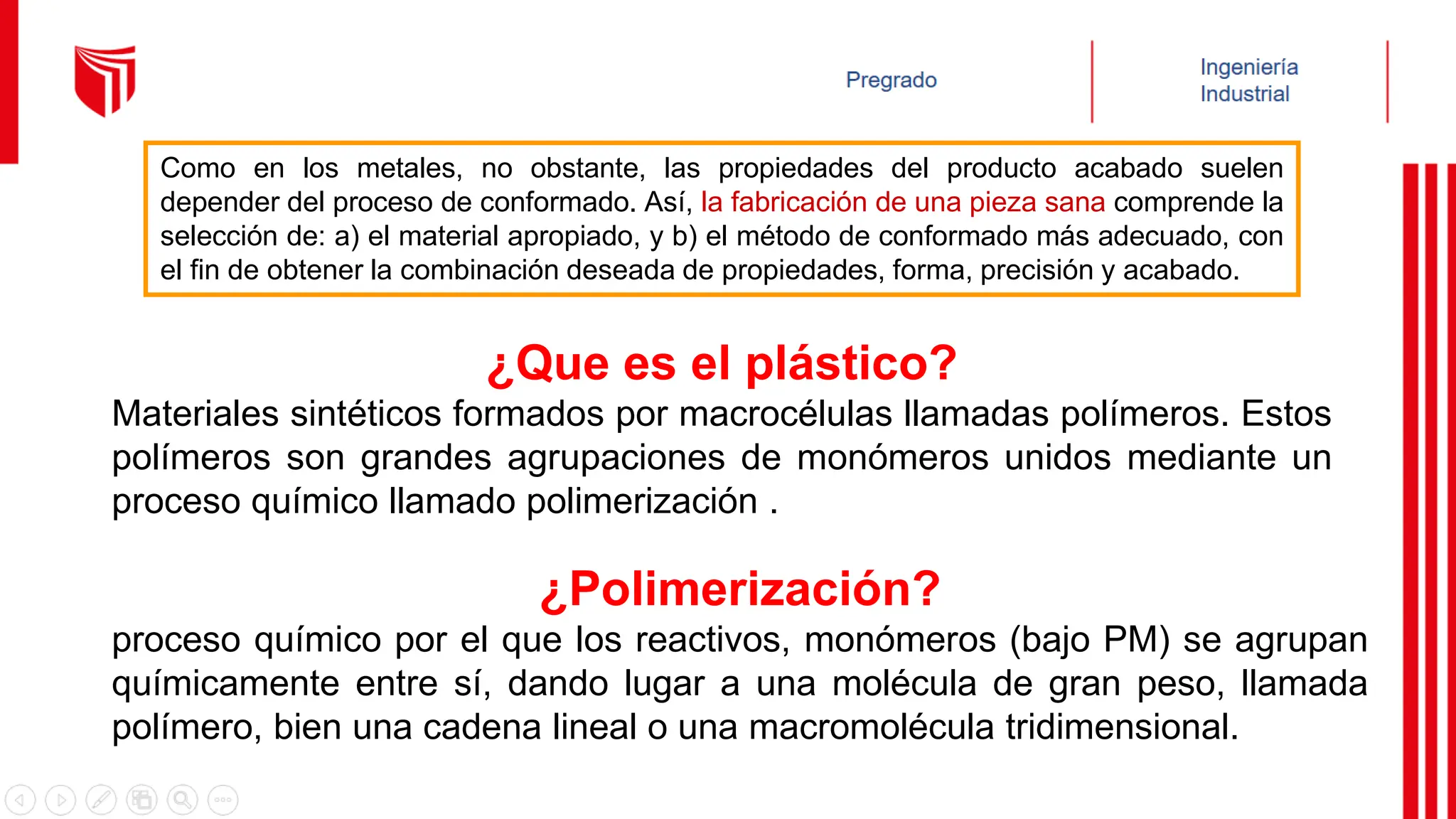 proceso industriales de los materiales poliméricos | PPTX | Chemistry ...