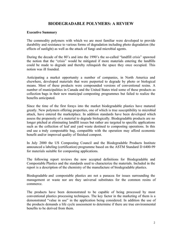 Polimeros Biodegradables Una RevisióN | PDF | Chemistry | Science