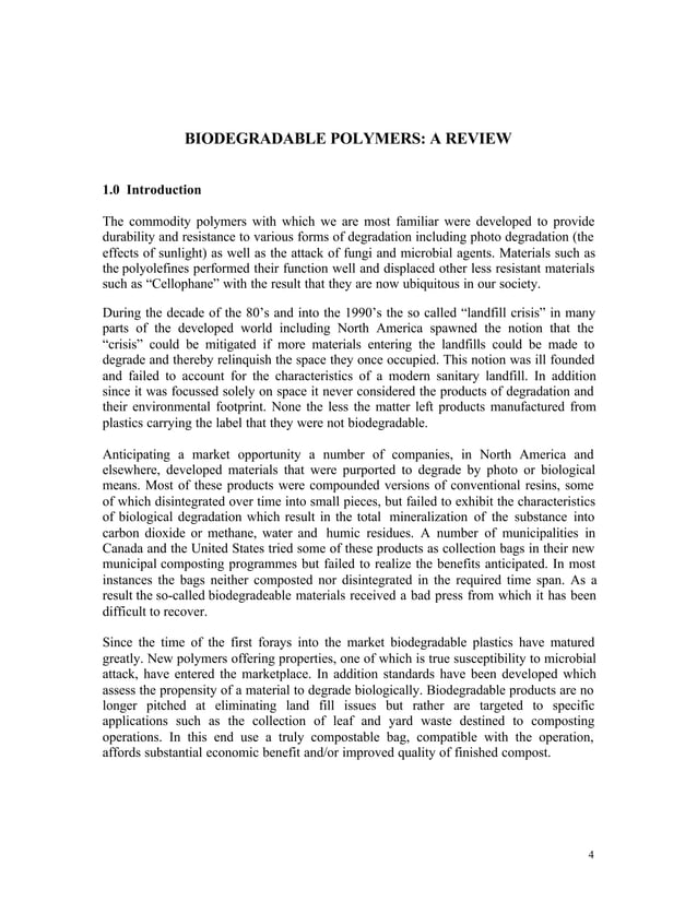 Polimeros Biodegradables Una RevisióN | PDF | Chemistry | Science