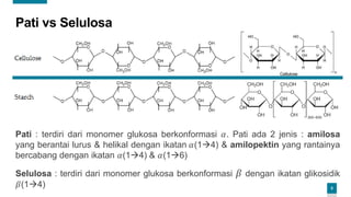 Polisakarida : Pati sebagai Polimer Alami | PPTX