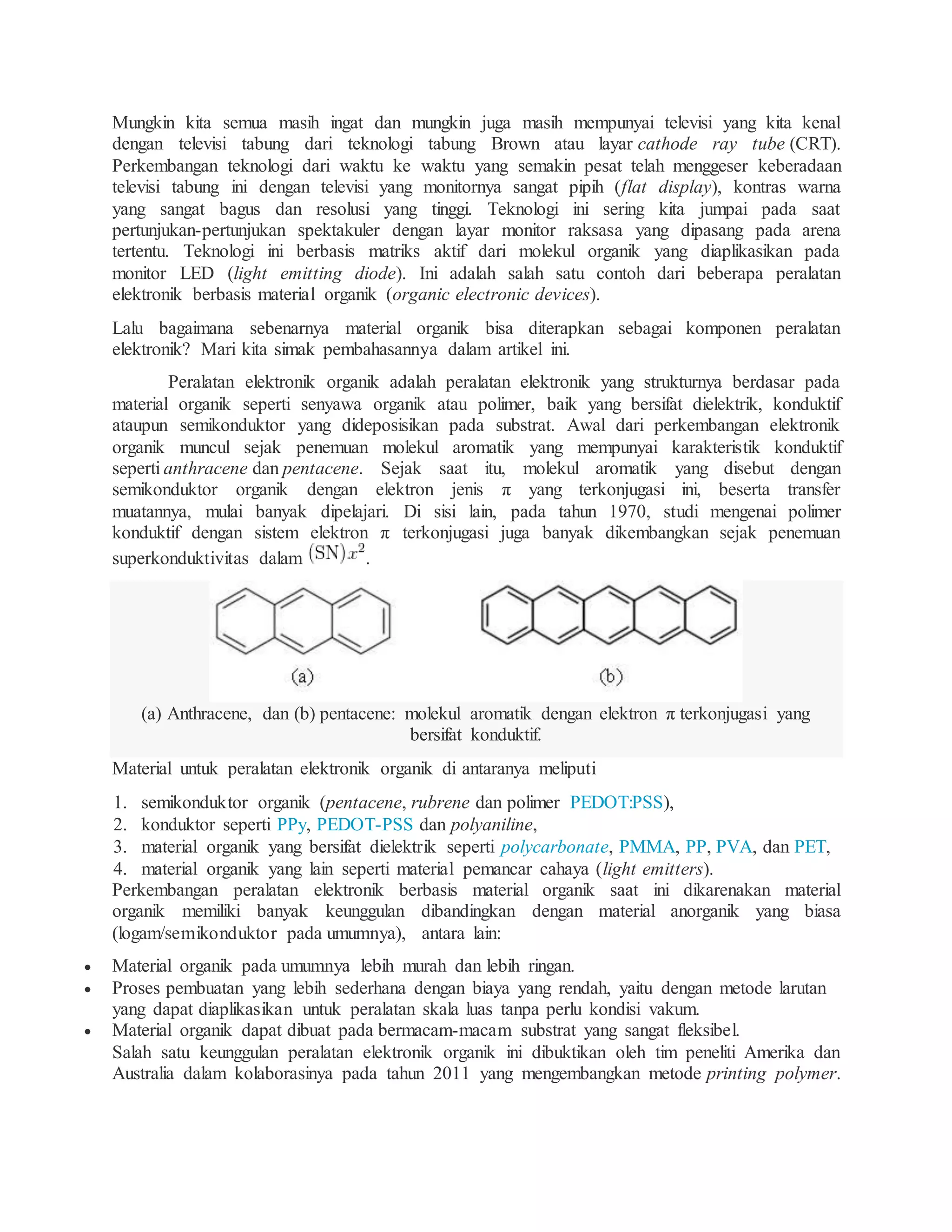 Polimer untuk alat alat elektronik | DOCX