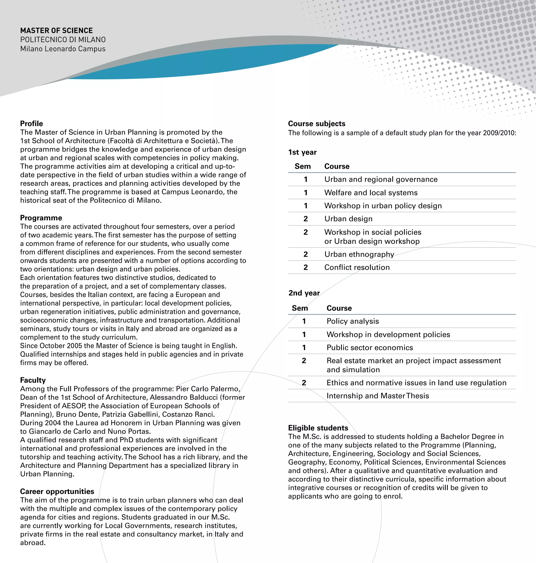 Polimi Urban Planning And Policy Design | PDF