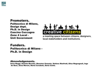 Polimi creative citizens desis | PPT