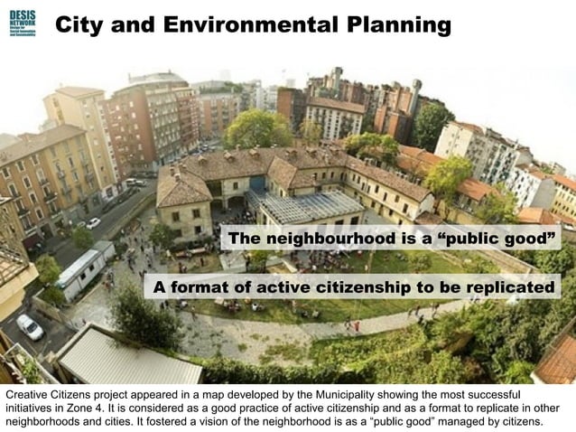 Polimi creative citizens desis | PPT