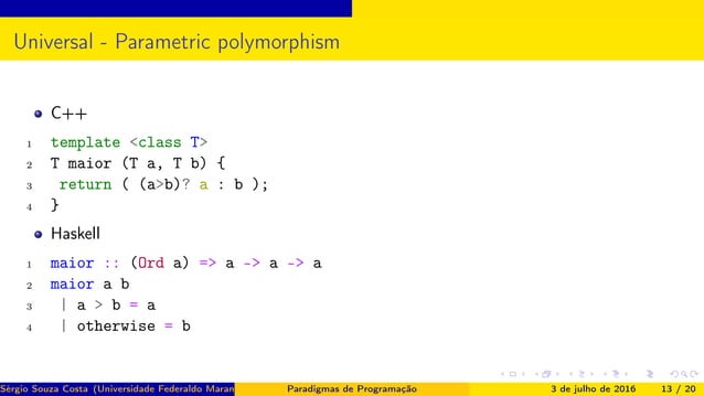 Polymorphism (Ad-hoc and Universal) | PPT