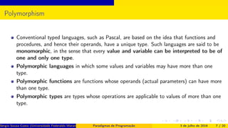Polymorphism (Ad-hoc and Universal) | PDF