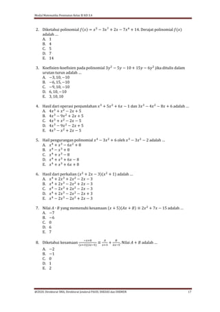 Polinomial (1) | PDF