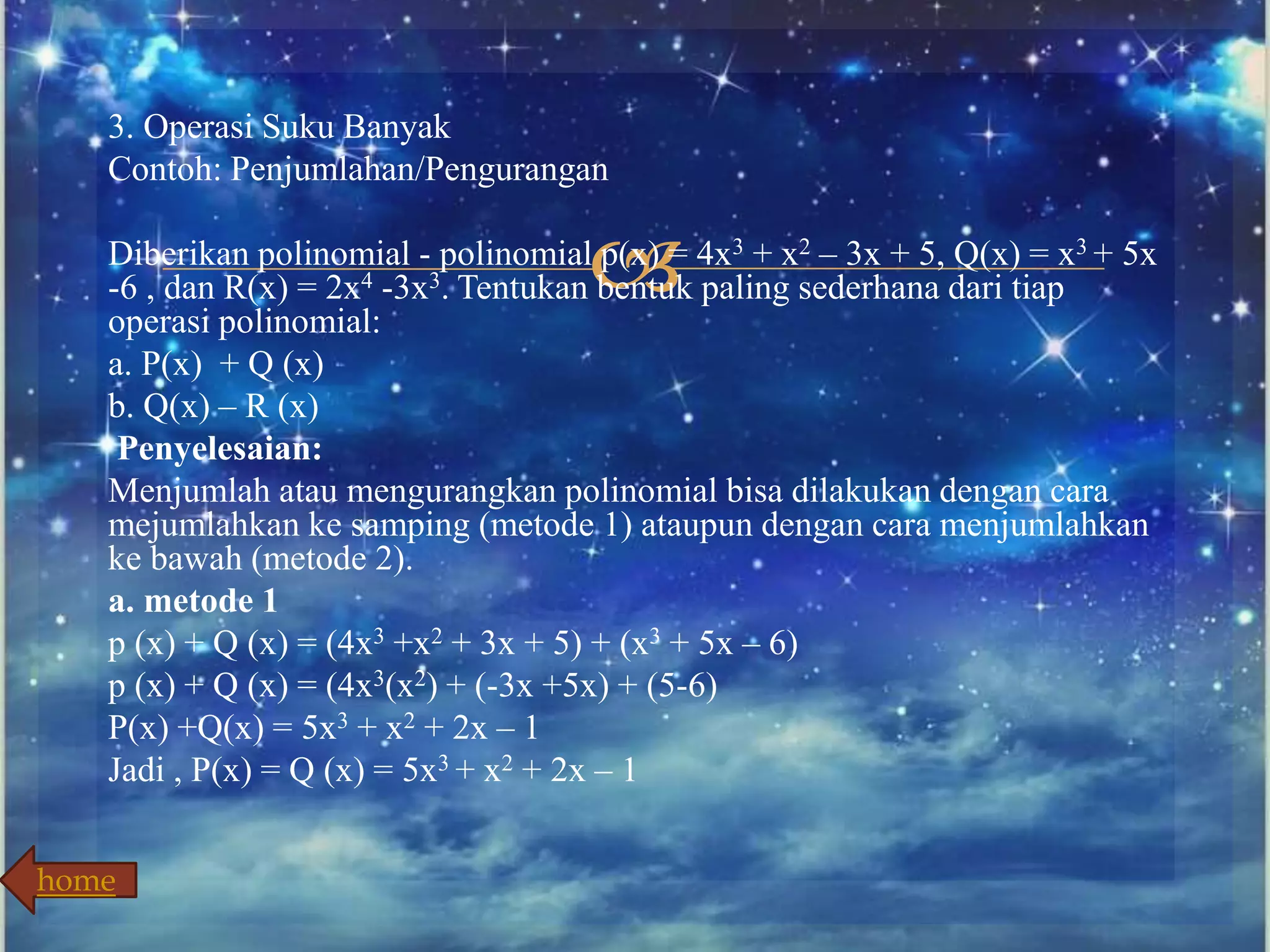 Polinomial editan | PPTX