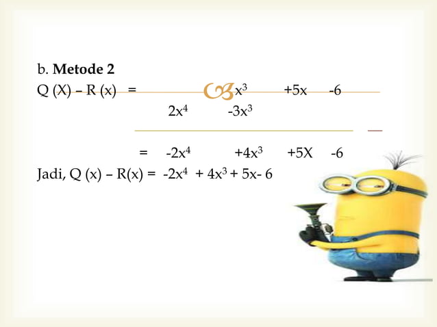 Polinomial editan | PPT