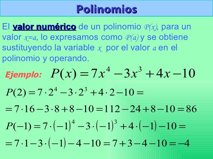 Polinomios