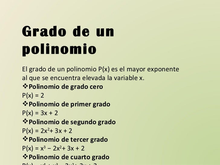 Polinomios 1