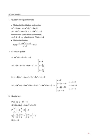 Polinomios+fracciones algebraicas | PDF | Physics | Science