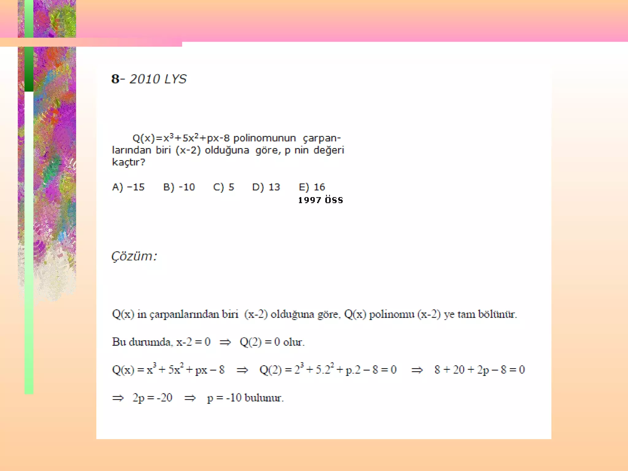 Polinomlar 130305160019-phpapp01 | PPT