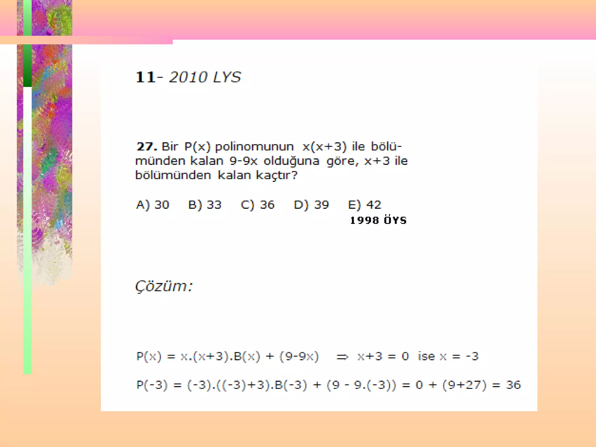 Polinomlar 130305160019-phpapp01 | PPT
