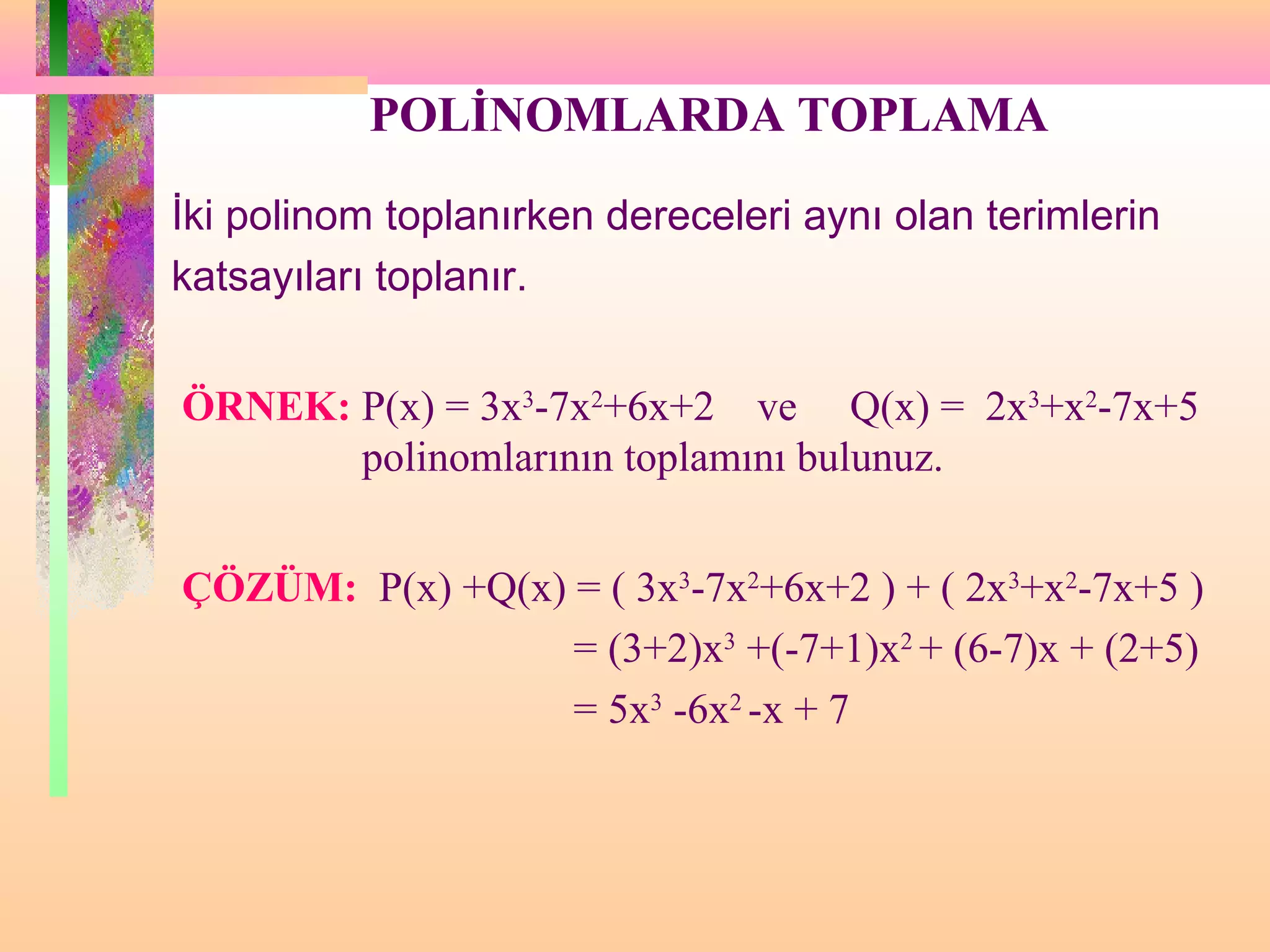 POLİNOMLAR | PPT
