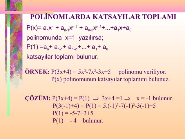 POLİNOMLAR | PPT