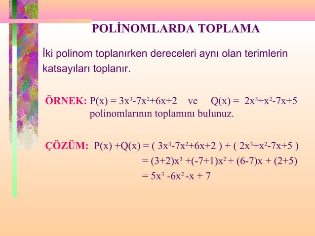 POLİNOMLAR | PPT