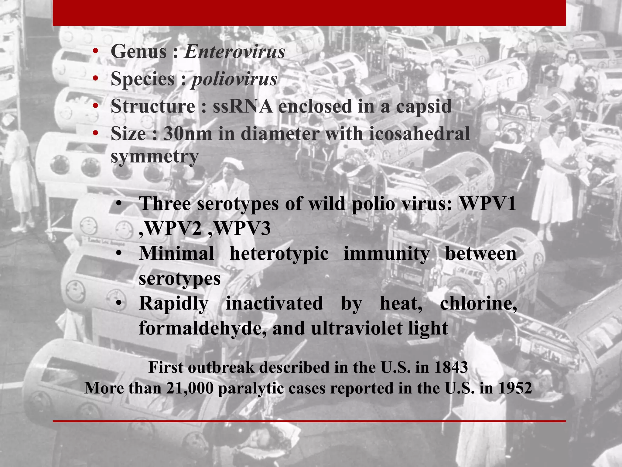 Poliomyelitis & it's Vaccine | PPTX