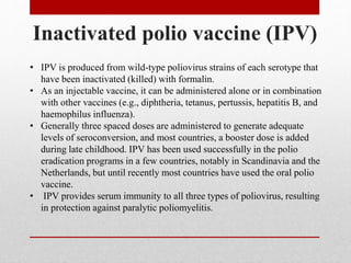 Poliomyelitis & it's Vaccine | PPTX | Infectious Diseases | Diseases ...