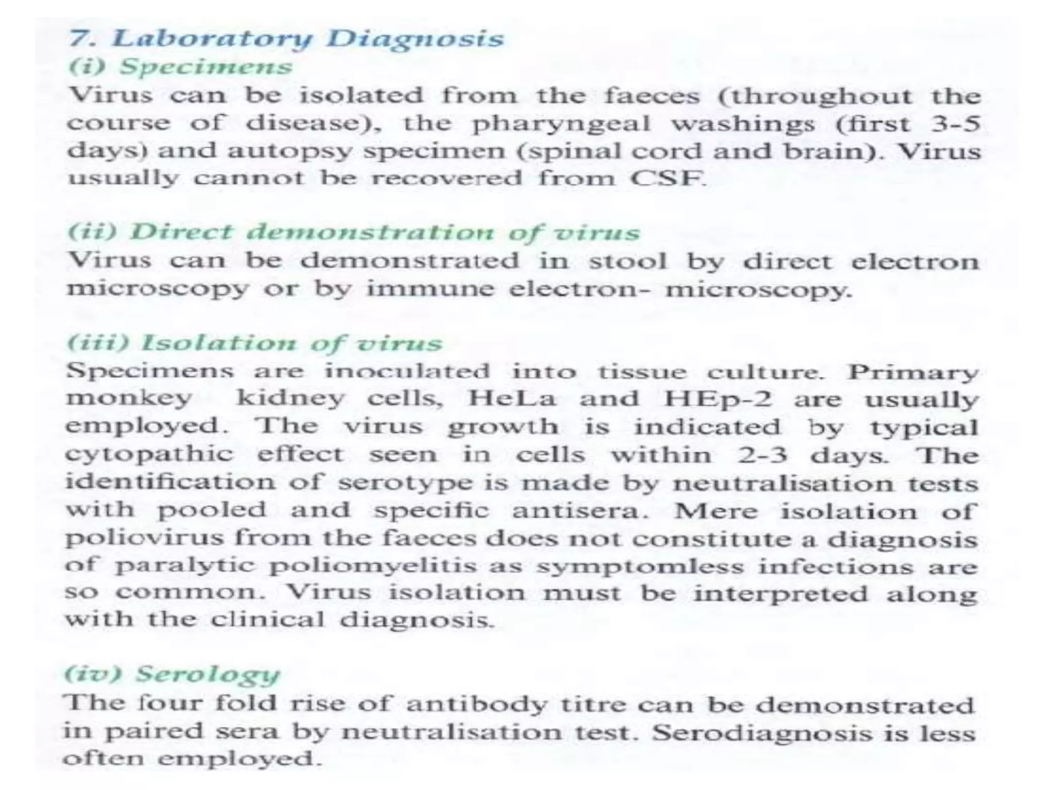 Polio virus notes for MLT students | PPTX