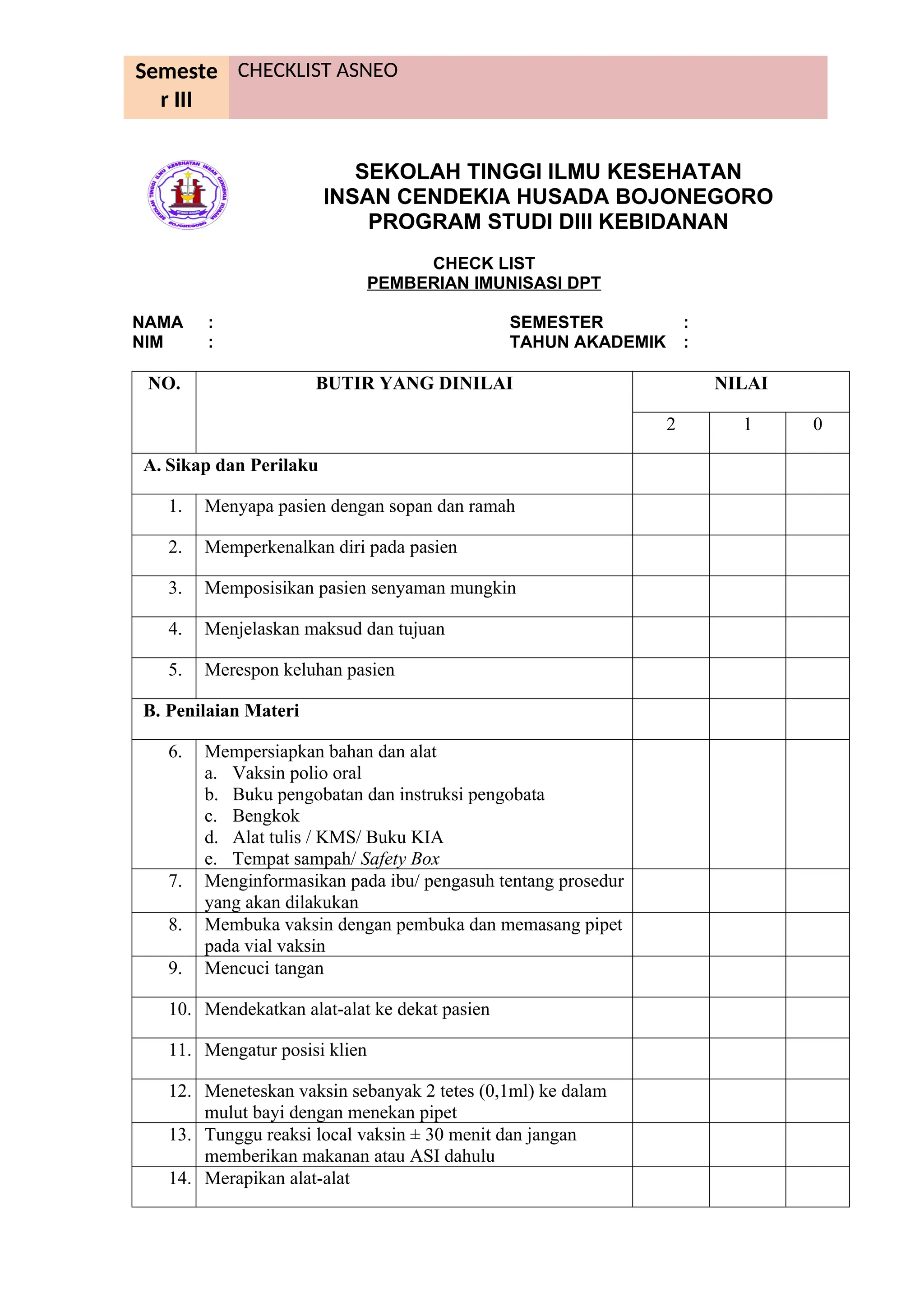ceklisat POLIO asuhan kebidanan neonatus balita dan anak.doc