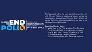 Resurgence of polio and the regional response | PPT