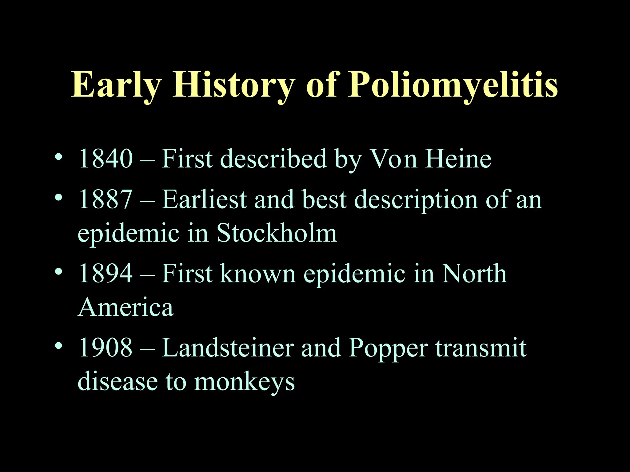 The clinical features and manifestations of of poliomyelitis | PPT
