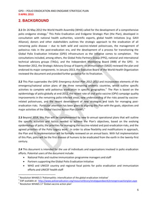 Polio eradication & endgame stratplan 2013 | PDF