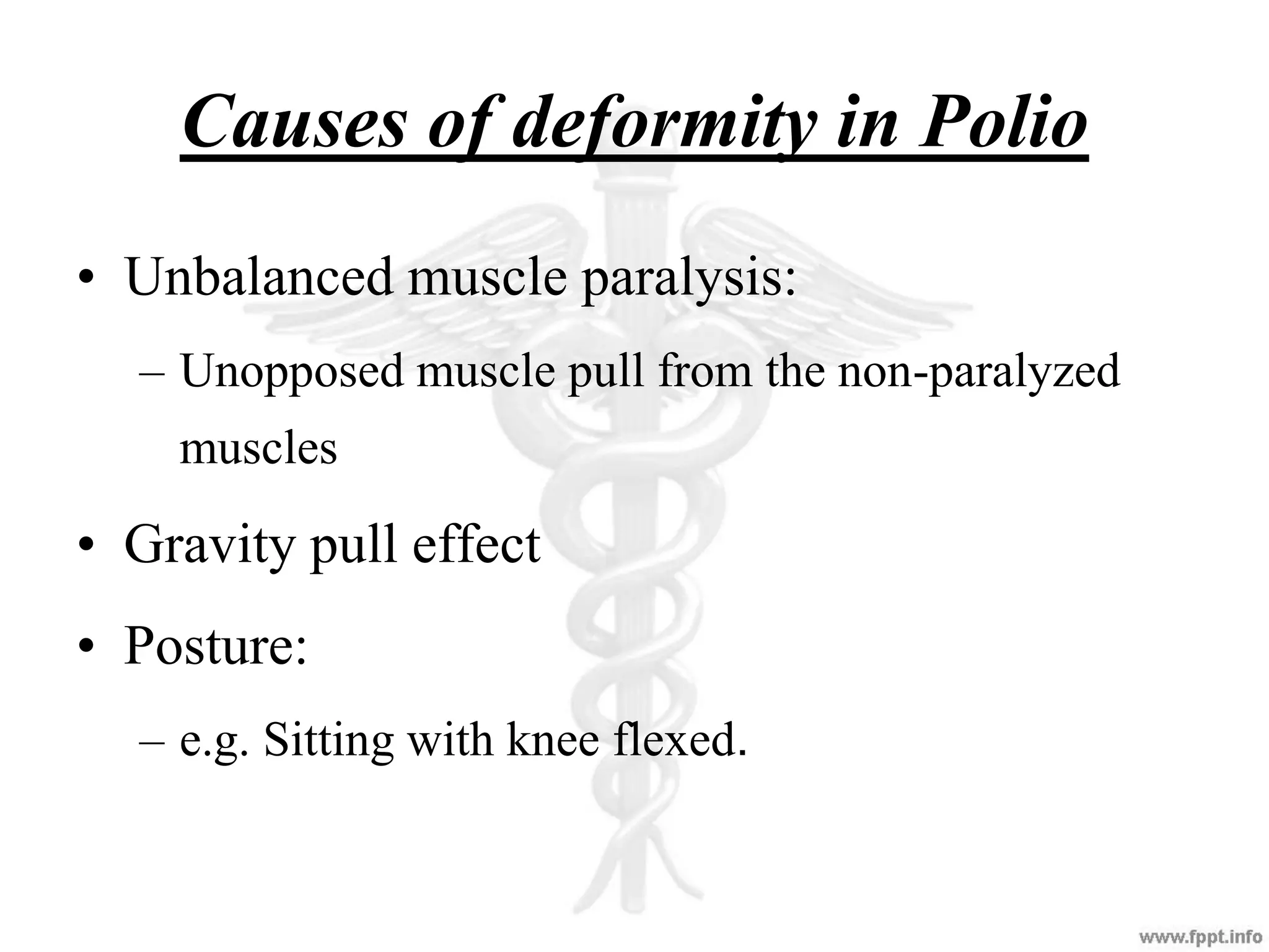 Polio lower limb deformity | PPTX