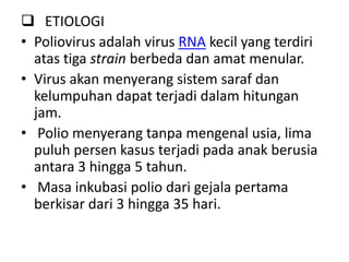 Poliomielitis | PPTX