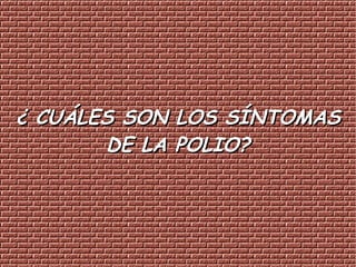 Poliomielitis | ODP
