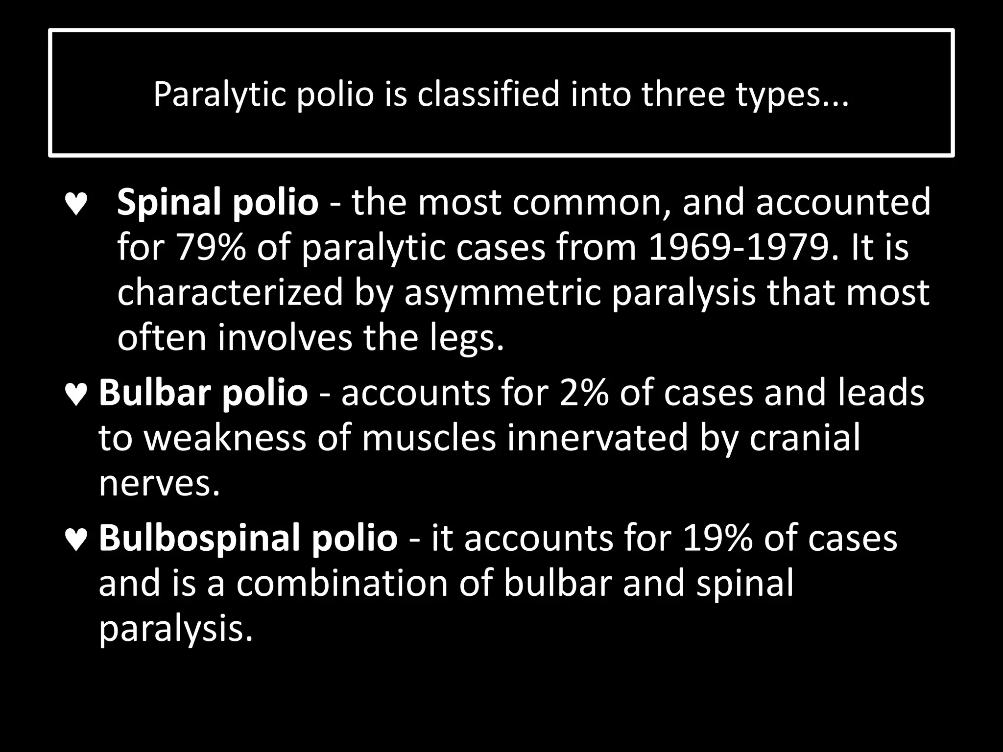 Poliomyelitis | PPTX