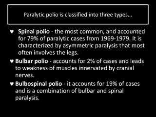 Poliomyelitis | PPTX