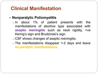 Poliomyelitis | PPTX